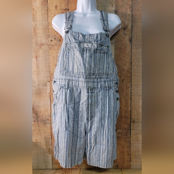 Calvin Klein | Shorts | Vintage Calvin Klein Striped Shortalls | Poshmark